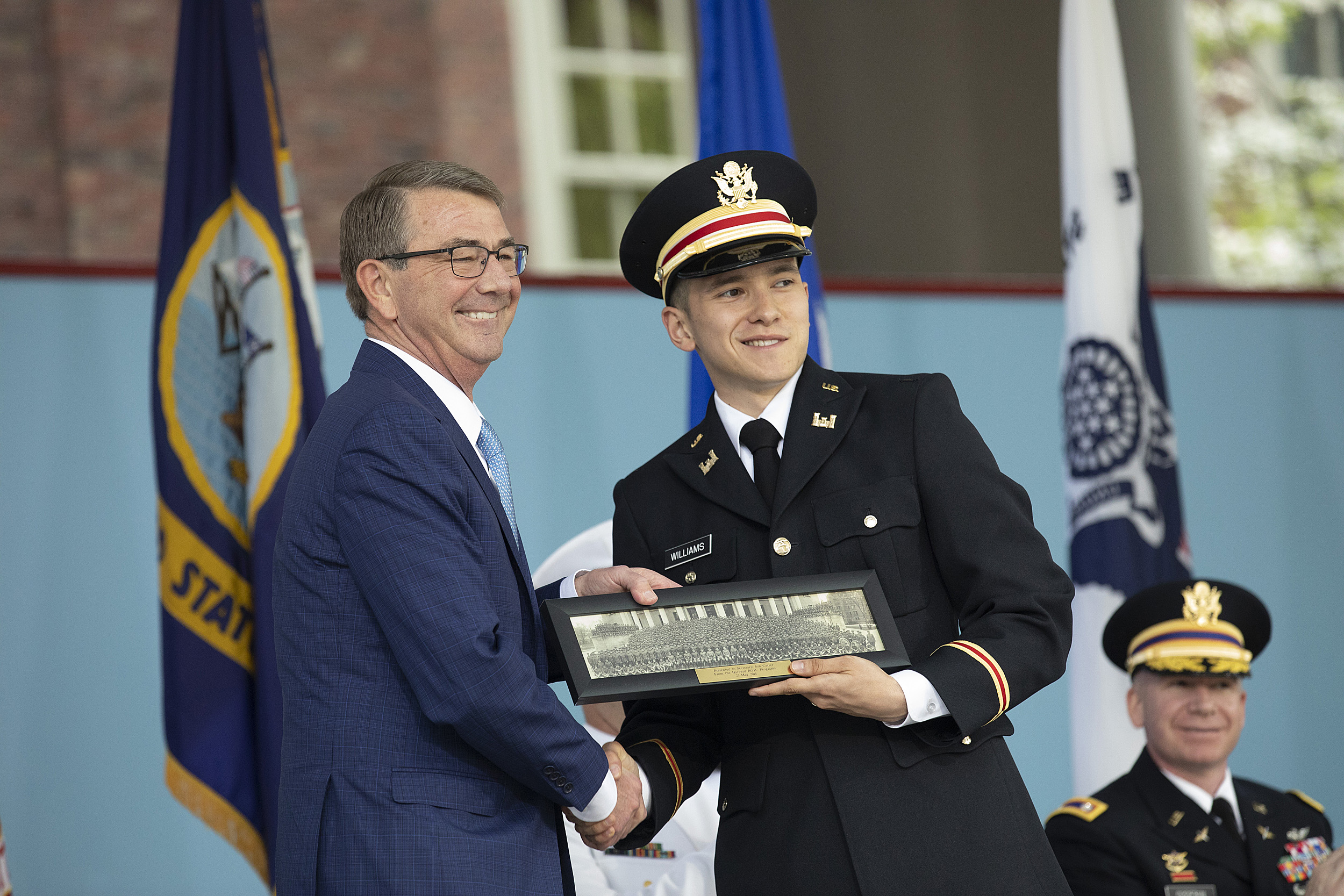 Drew Faust, Ash Carter salute new ROTC officer’s dedication to a ...
