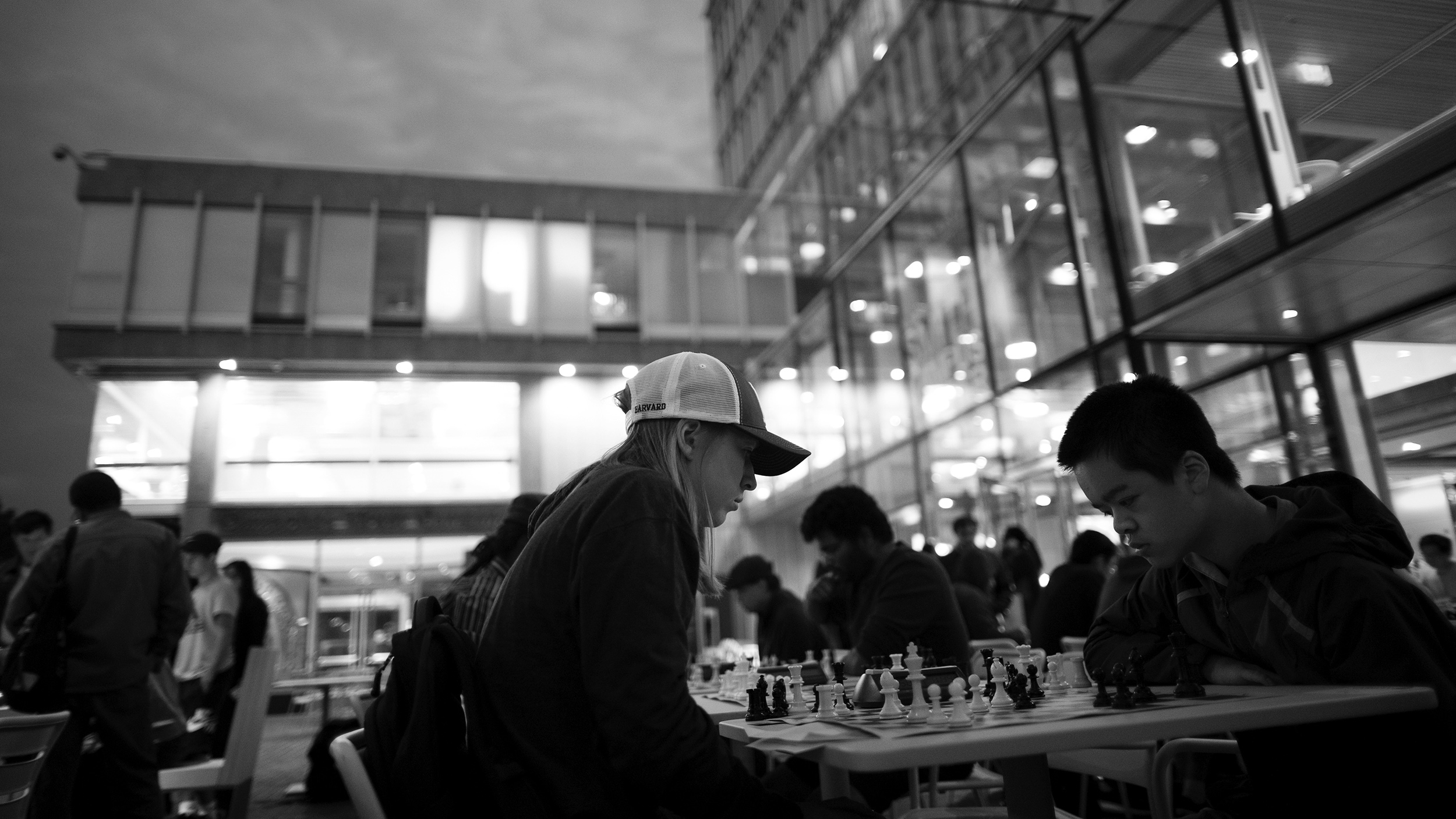 Scenes of deliberation, celebration during Harvard’s Community Chess ...
